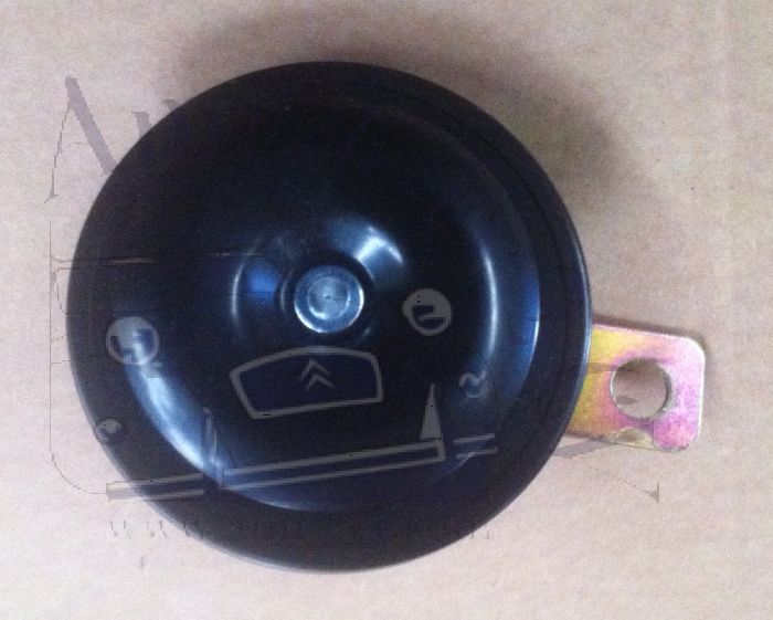 Avertisseur sonore Klaxon 2cv Dyane Méhari avec sa pate de fixation