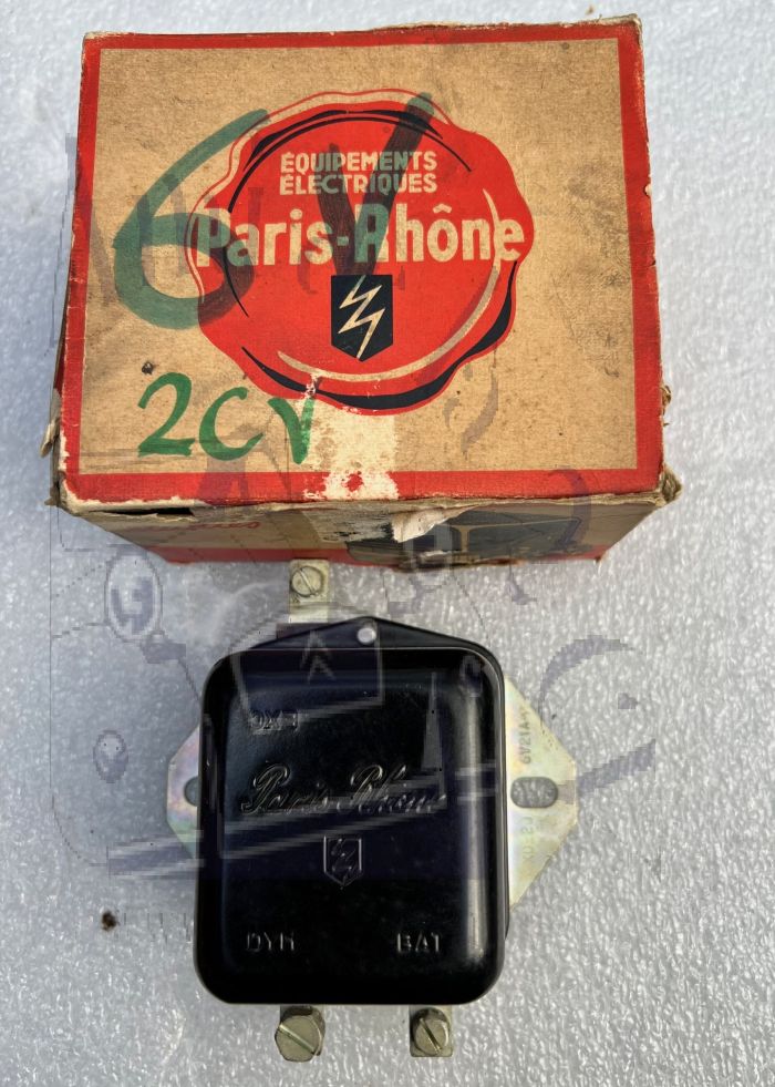 Régulateur Paris Rhône XD 212 6 volts 2cv et Traction